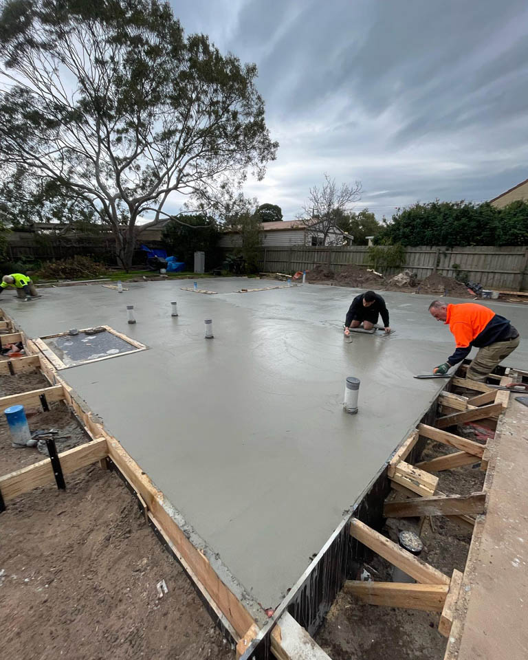 Concrete House Slab - Concrete Works Melbourne